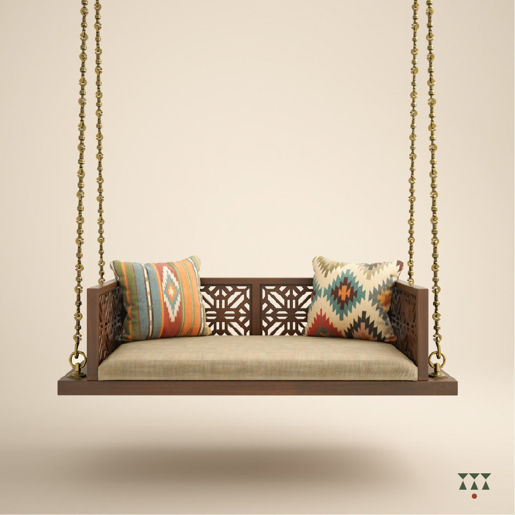 Ananta Gold, modern hanging Swings for home in India - Furnicheer